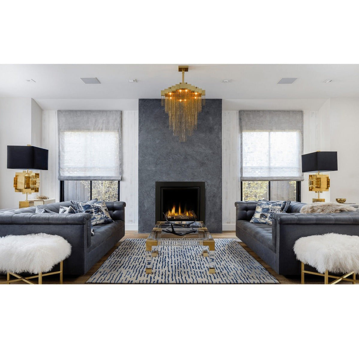 The Series 7000 Black Gas Fire | Remote Control — Siroccofires.com